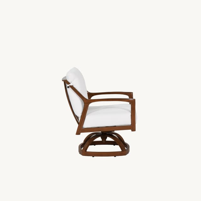 Berkeley Cushioned Dining Swivel Rocker - Castelle
