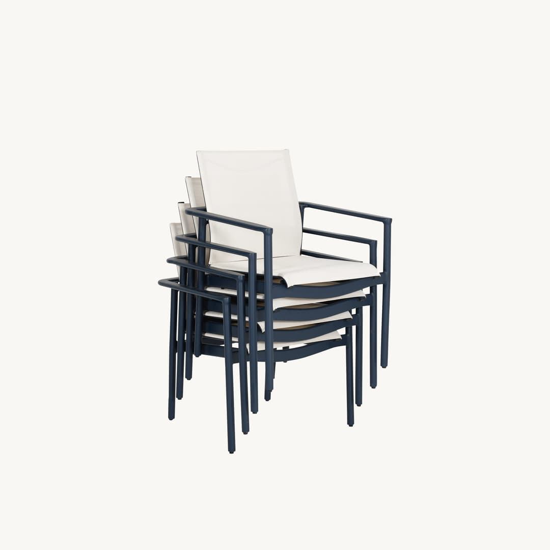 Davenport Stackable Sling Dining Chair - Castelle