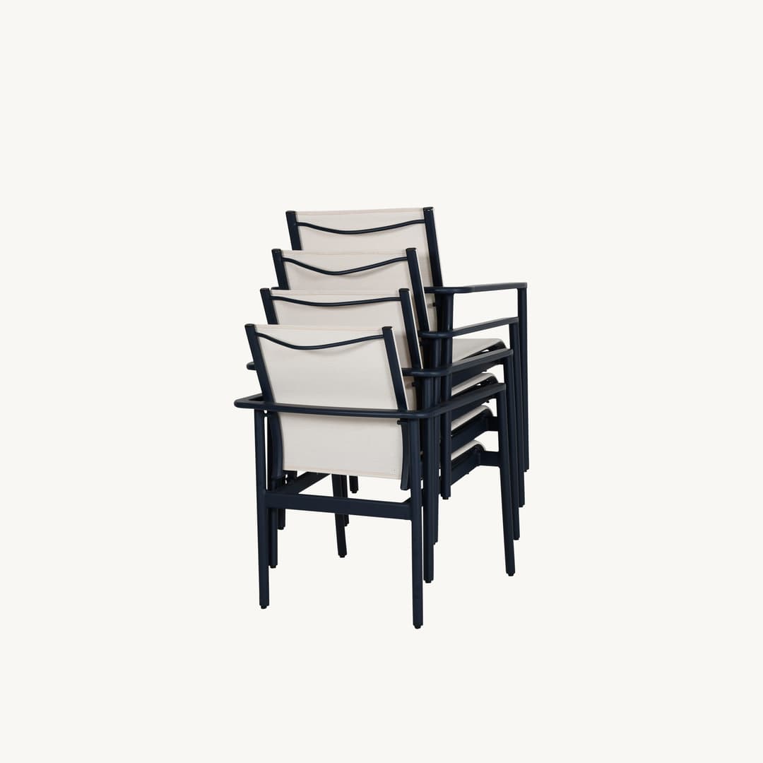 Davenport Stackable Sling Dining Chair - Castelle